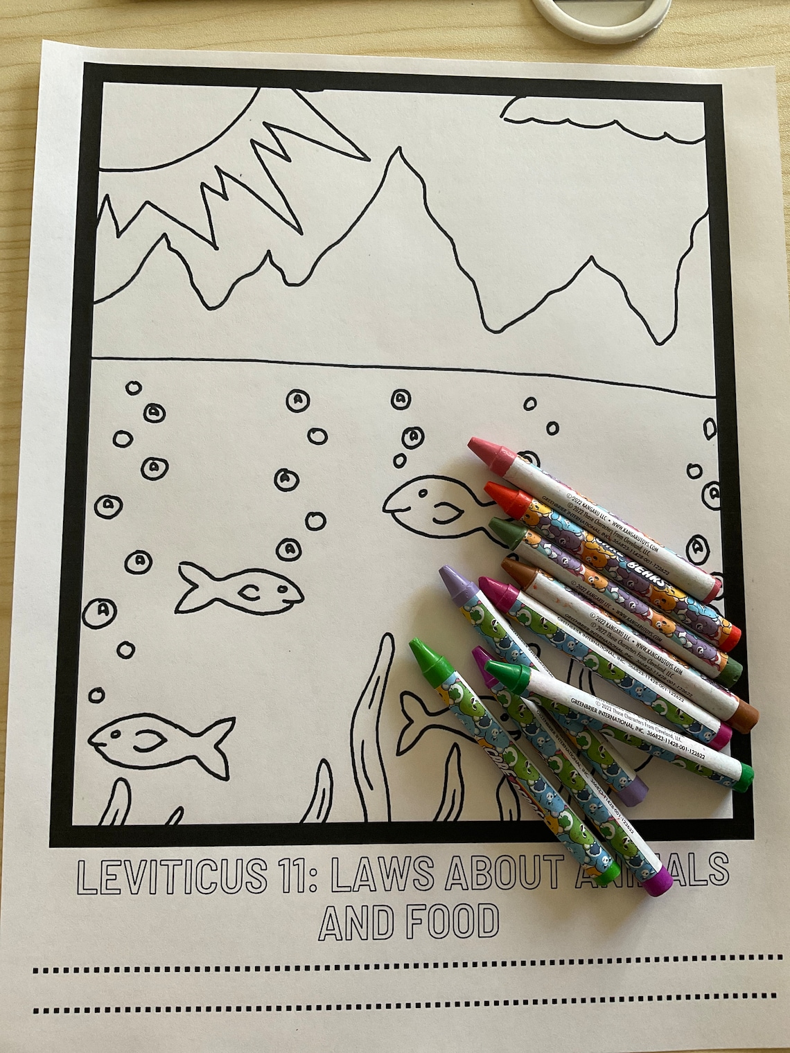 Leviticus 11: Laws About Animals and Food – Printable Bible Coloring ...