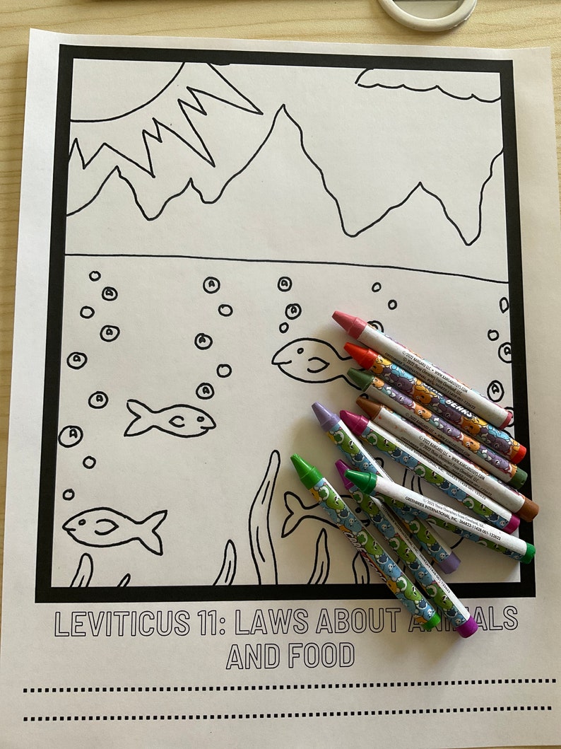 Leviticus 11: Laws About Animals and Food – Printable Bible Coloring ...