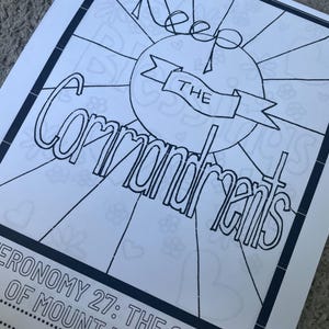 Deuteronomy 27 Coloring Page, Digital Download - Etsy
