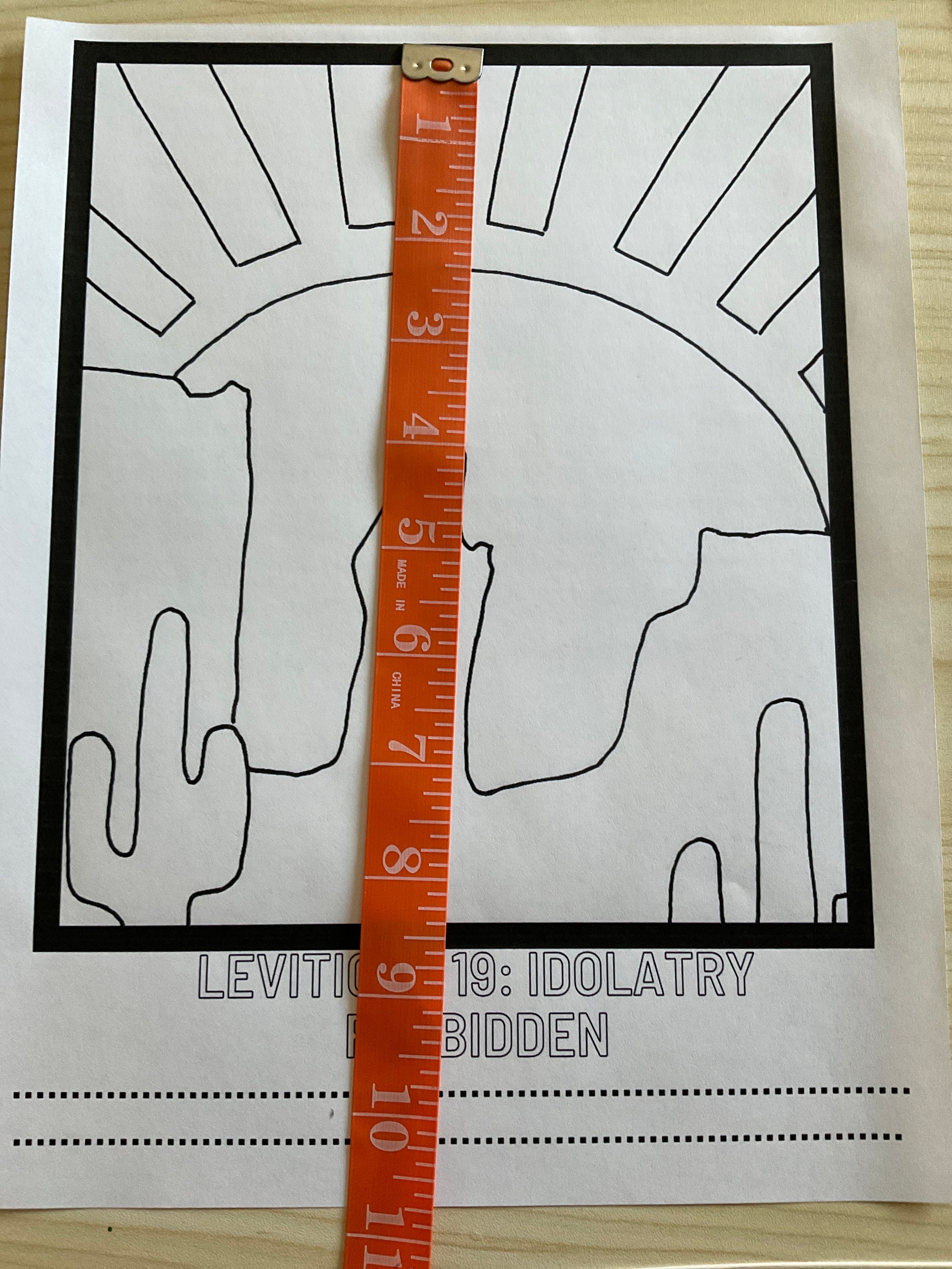 Leviticus 19: Idolatry Forbidden, Coloring Page, Digital Download ...