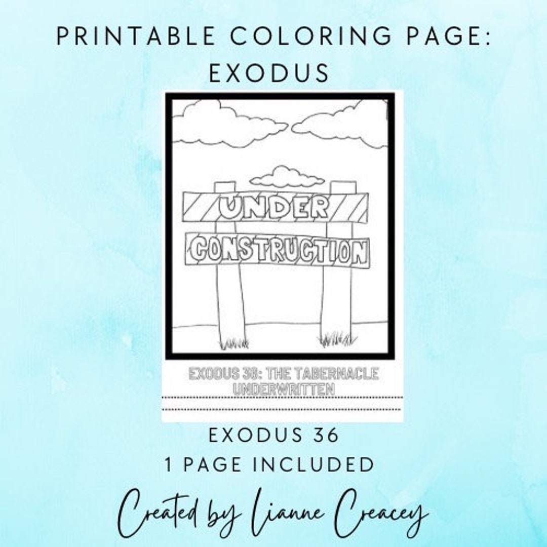 Exodus Tabernacle Coloring Pages