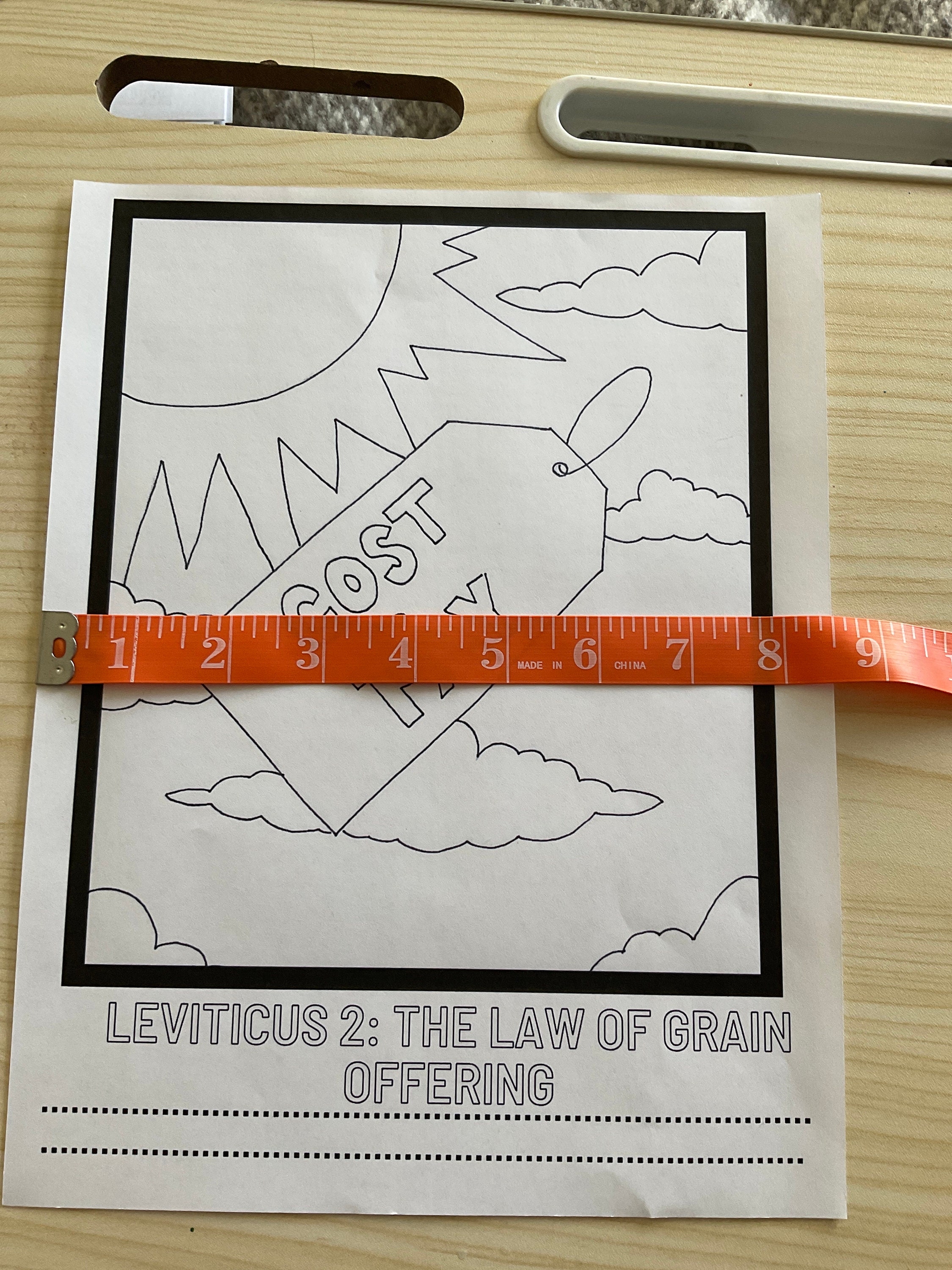 Leviticus 2: the Law of Grain Offering, Digital Download, Coloring Page ...