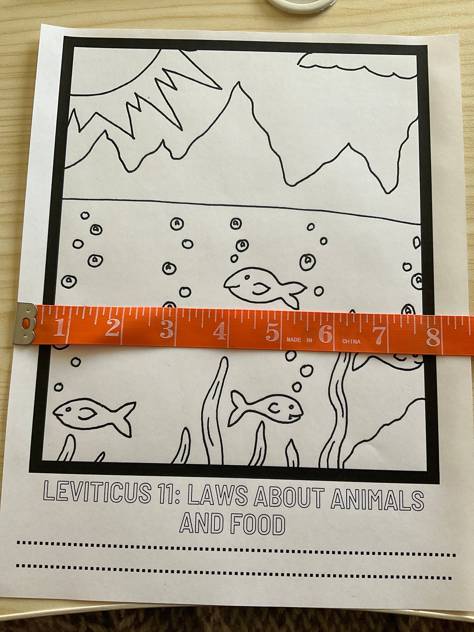 Leviticus 11: Laws About Animals and Food – Printable Bible Coloring ...