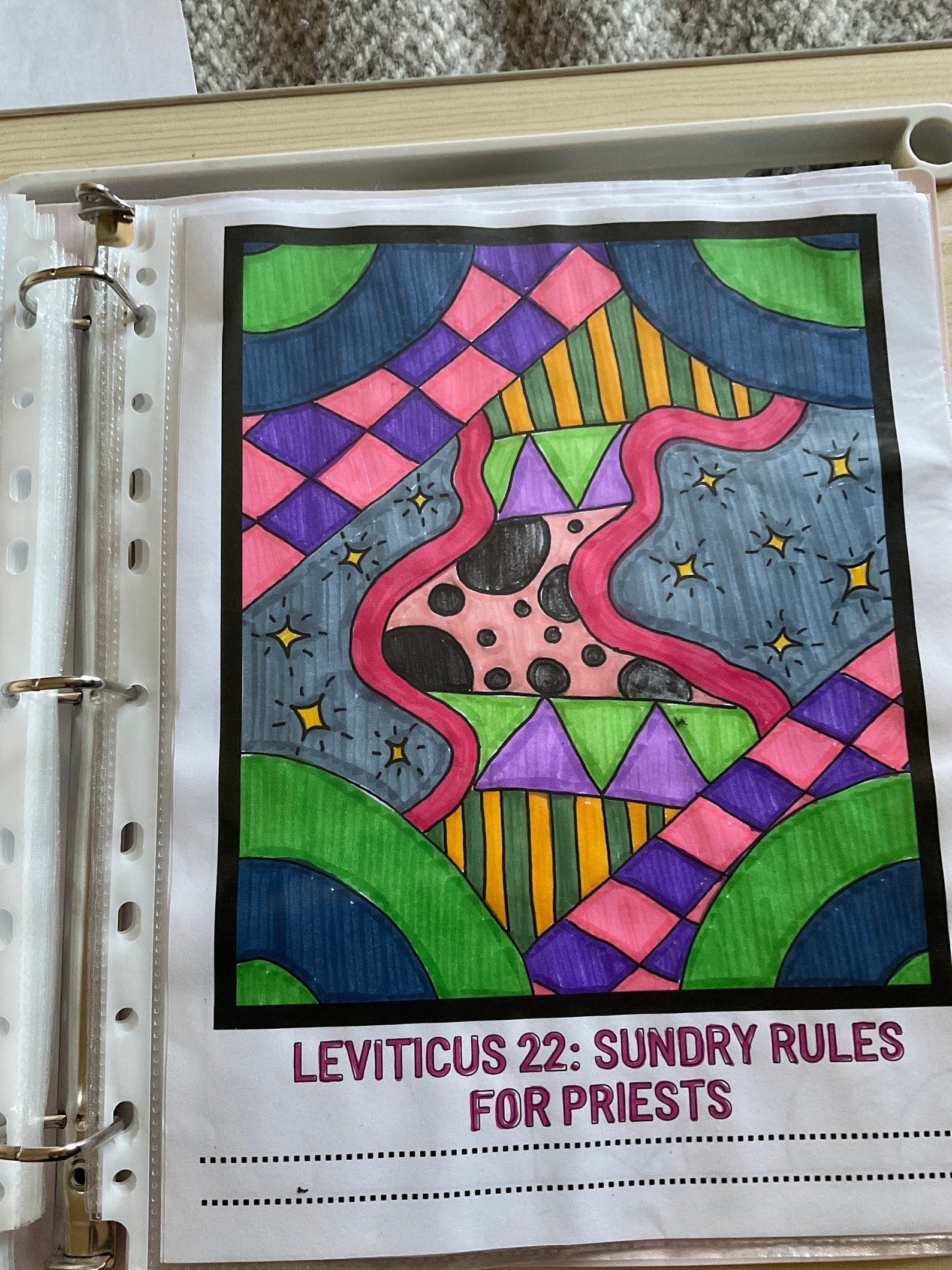 Leviticus 22: Sundry Rules for Priests, Digital Download, Coloring Page ...