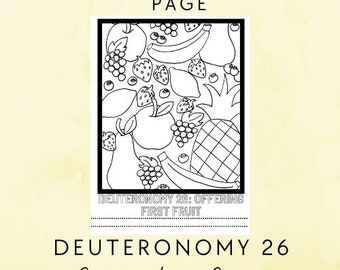 Deuteronomy 28 Coloring Page, Digital Download - Etsy