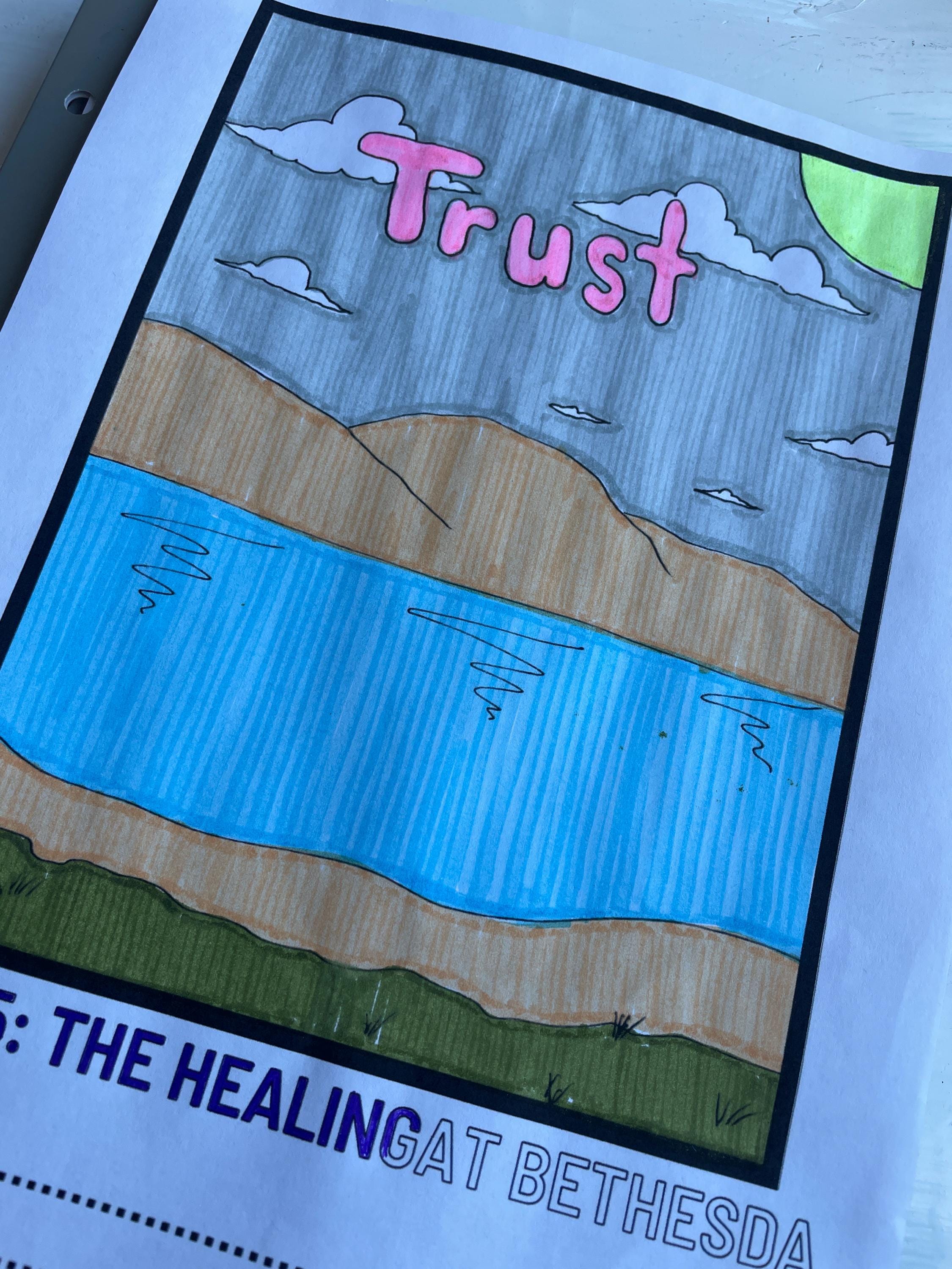 John 5 Coloring Page, Digital Download, Print and Color at Home - Etsy