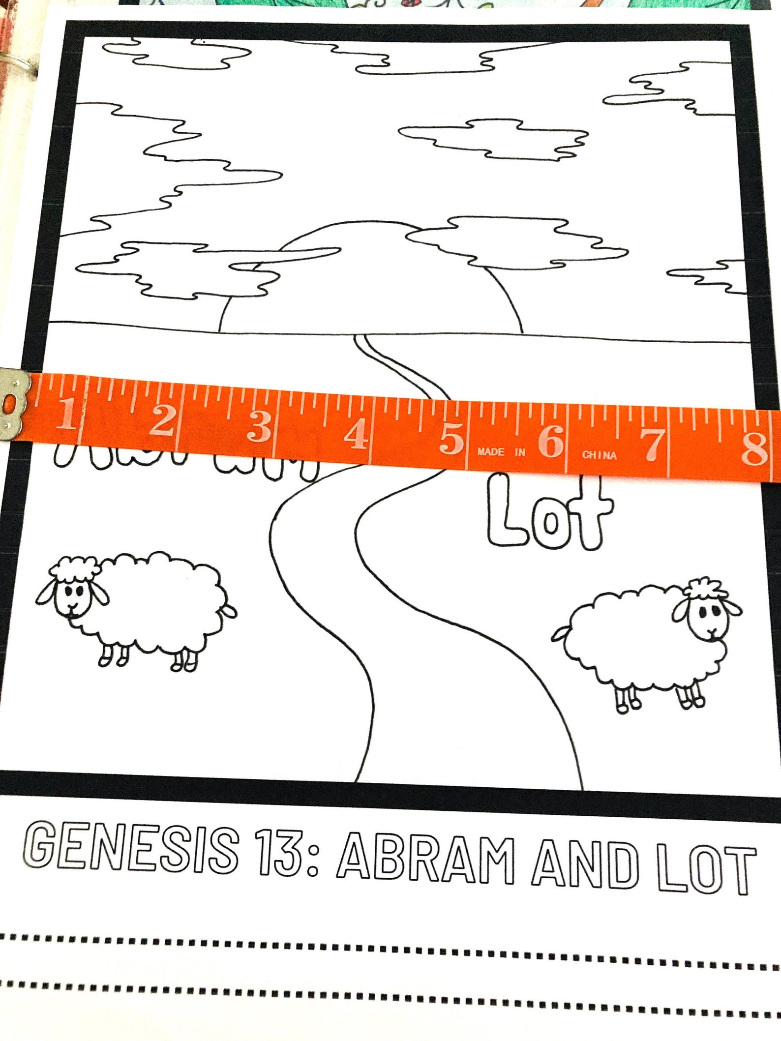 Abram and Lot Coloring Page: Genesis 13 Bible Story (digital Download ...