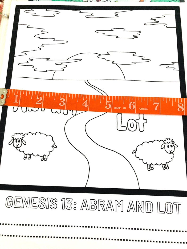 Abram and Lot Coloring Page: Genesis 13 Bible Story (digital Download ...