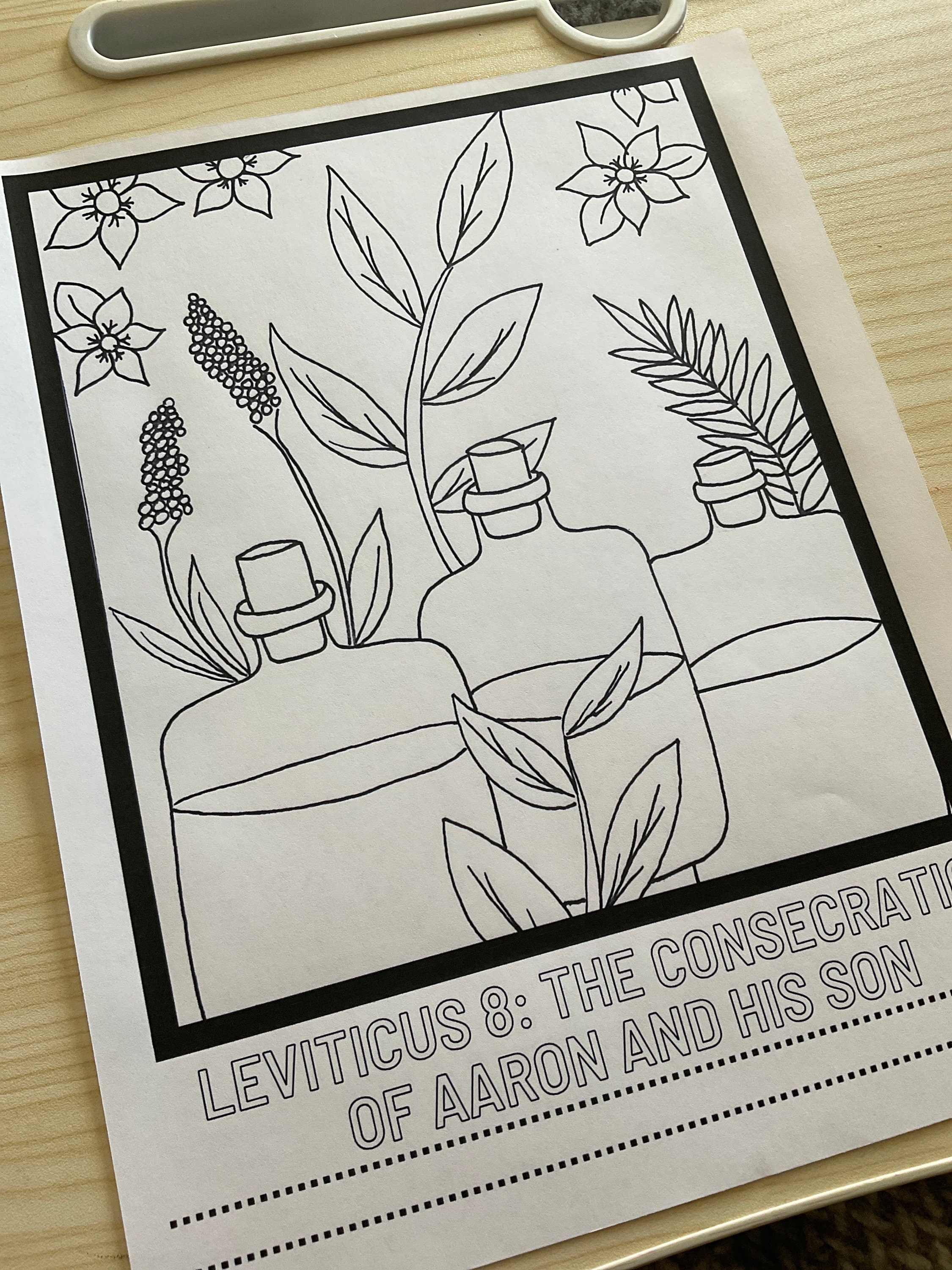 Leviticus 8: the Consecration of Aaron and His Son, Digital Download ...