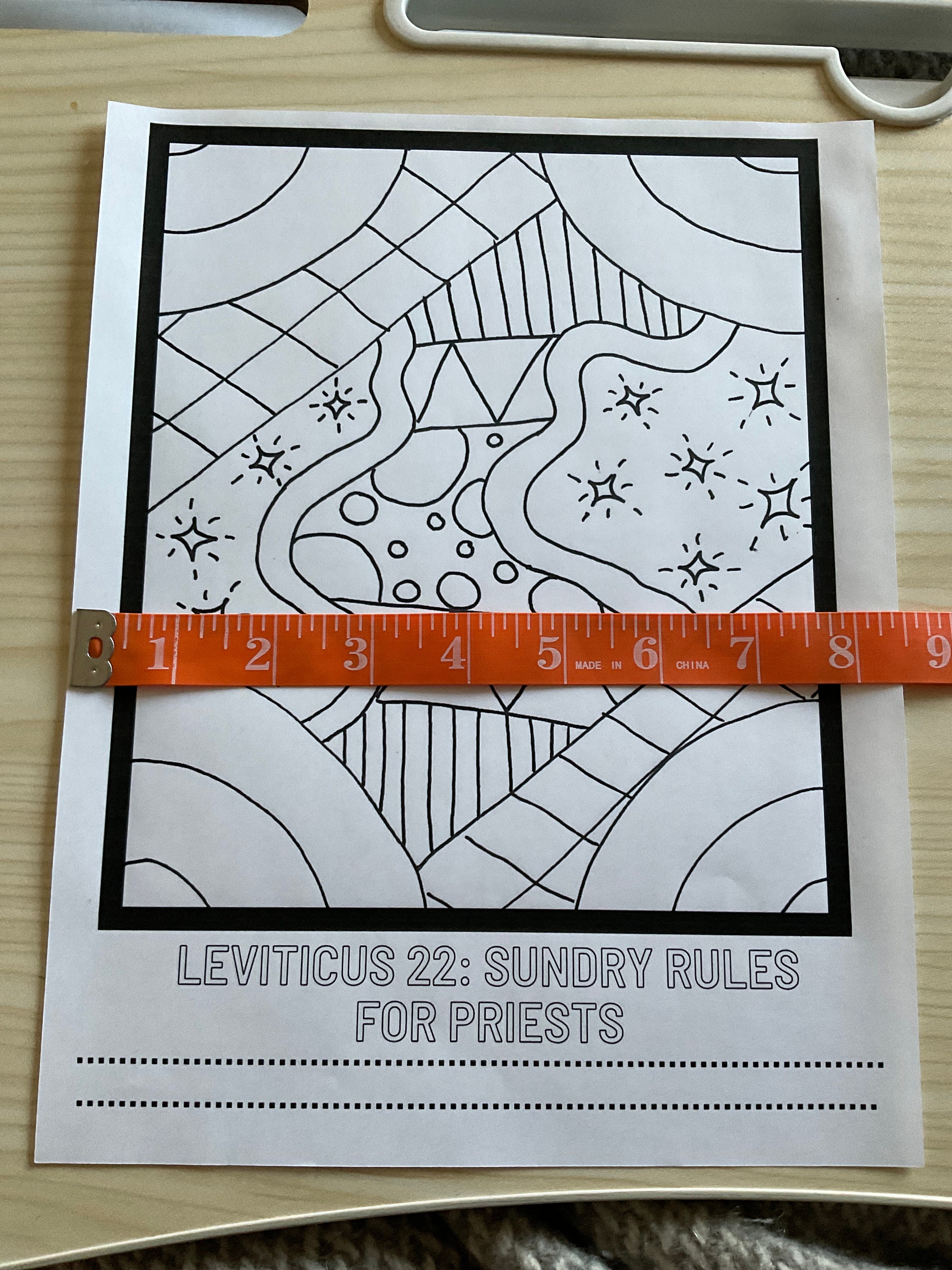Leviticus 22: Sundry Rules for Priests, Digital Download, Coloring Page ...