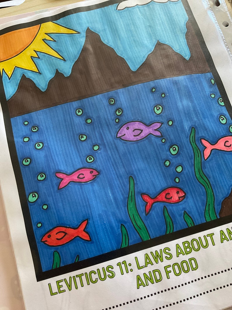 Leviticus 11: Laws About Animals and Food – Printable Bible Coloring ...