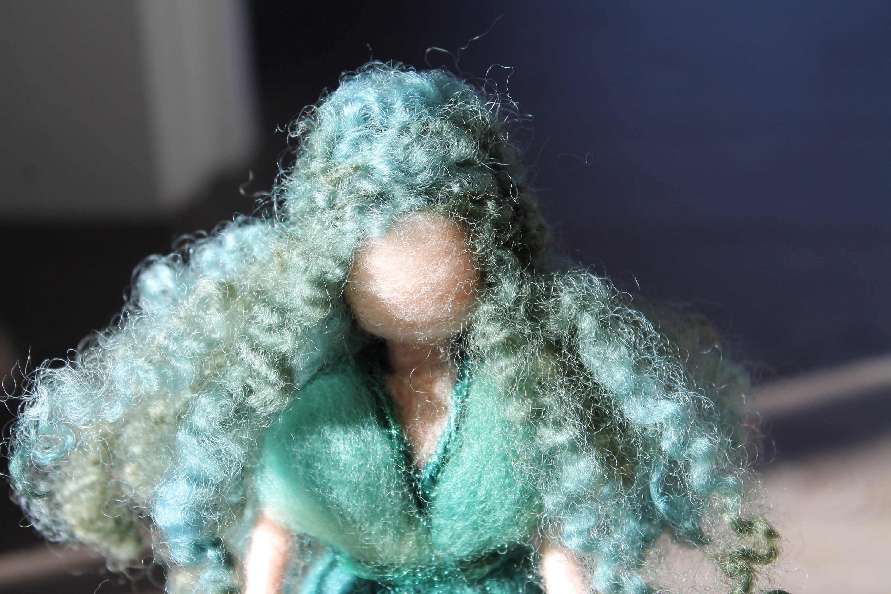 Needle Felted Fairy Doll Summer Seas, Whimsical Felted Doll, Art ...