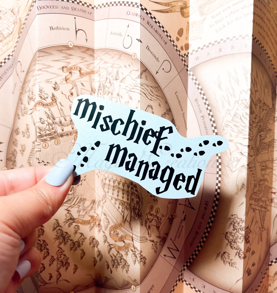 Mischief Managed Decal - Etsy