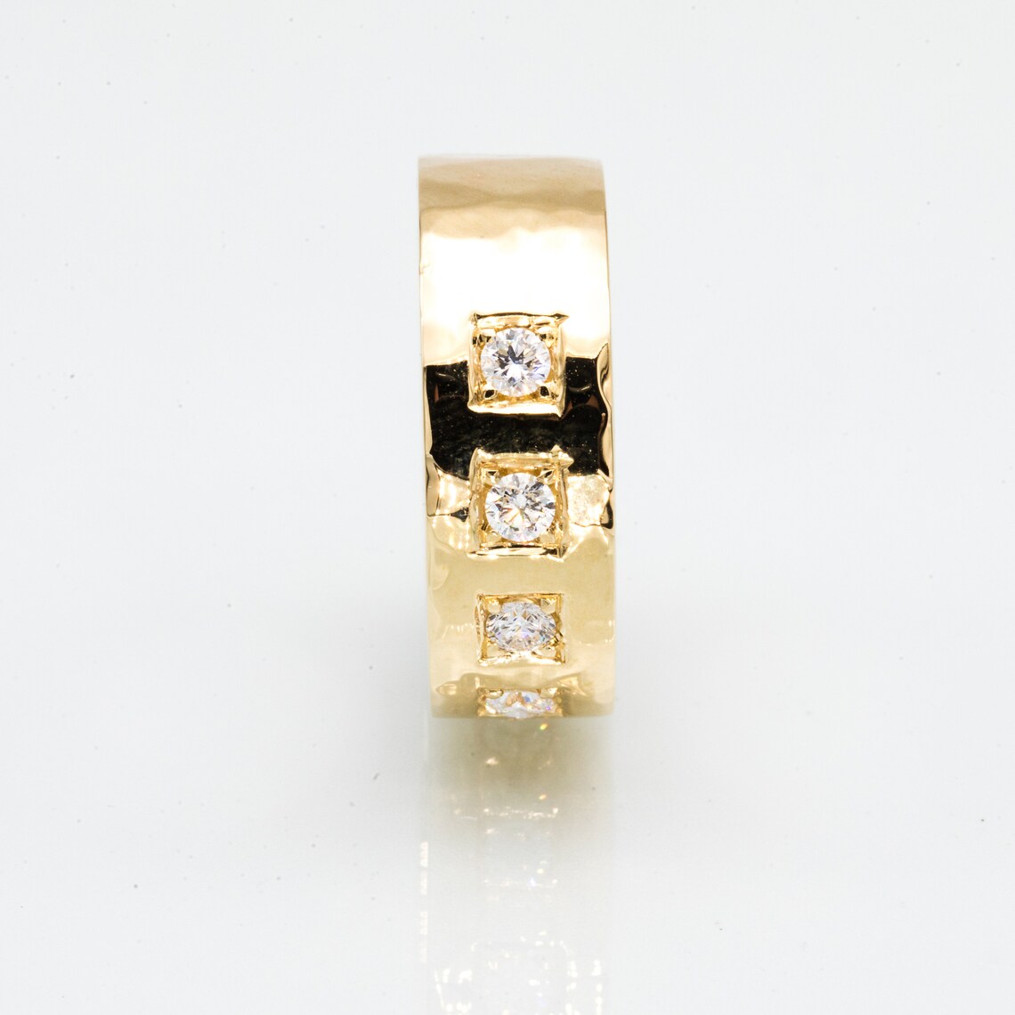 14k Solid Gold Diamond Wedding Engagement Ring | Etsy