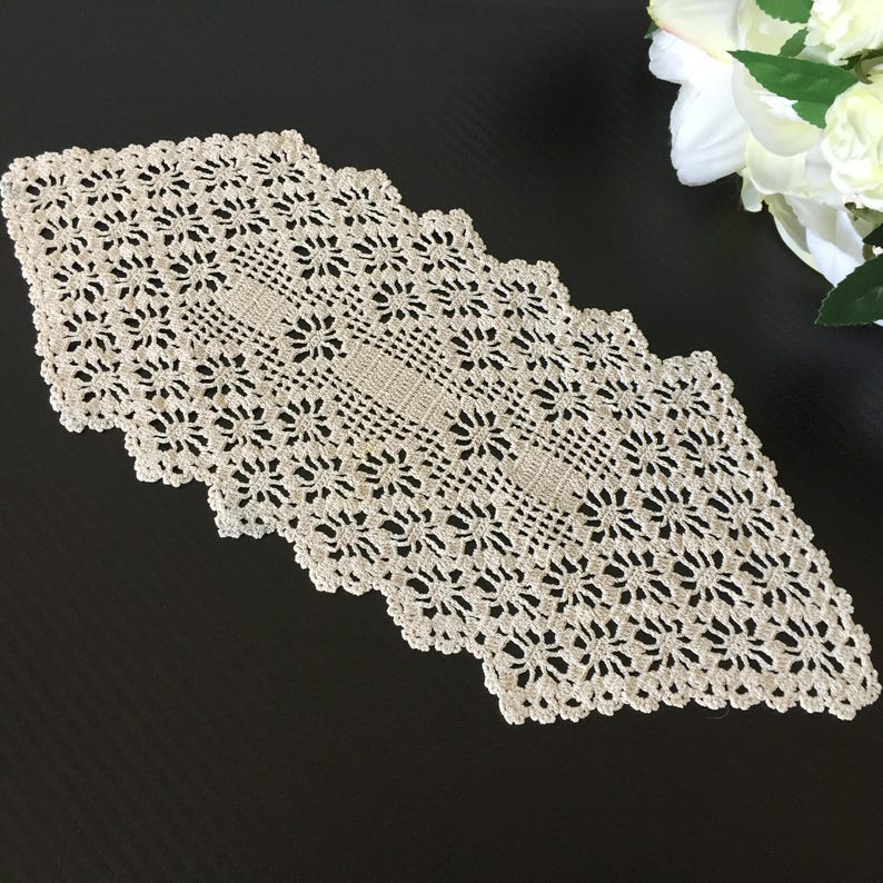 Edwardian Antique Crochet Lace Sandwich Doily | Spider Pattern - Etsy ...