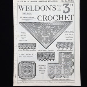 Vintage 1920s Weldon's Practical Needlework No. 474, Vol. 40. 214th ...
