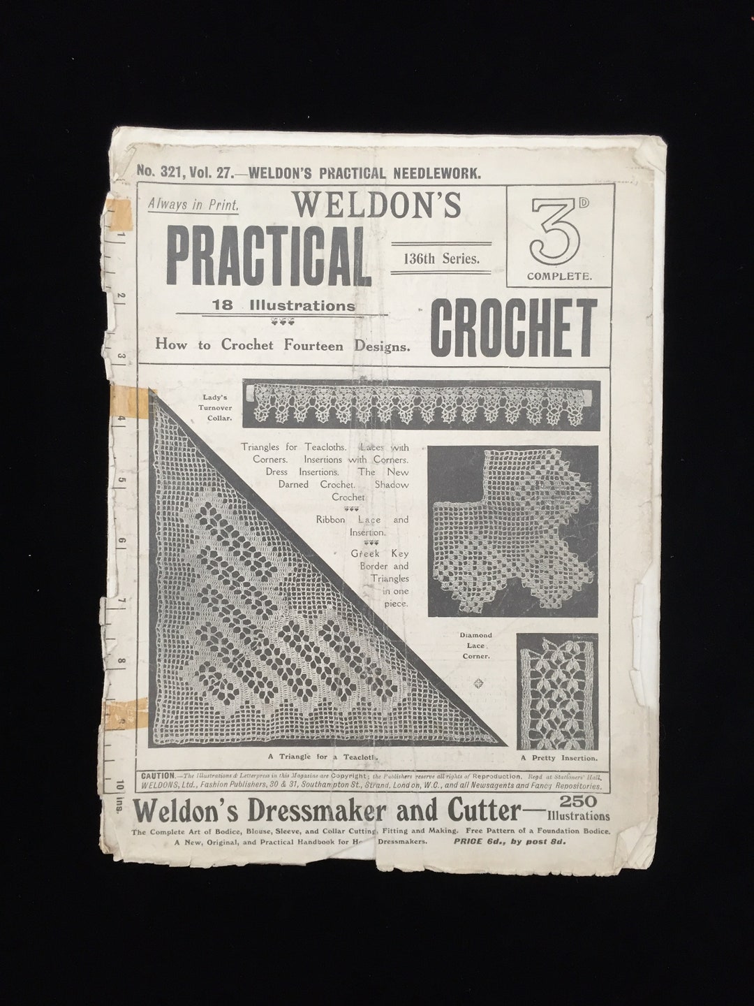 Antique 1910s Weldon's Practical Needlework No. 321, Vol. 27. 136th ...