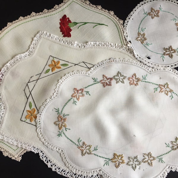 Embroidered Doily - Etsy