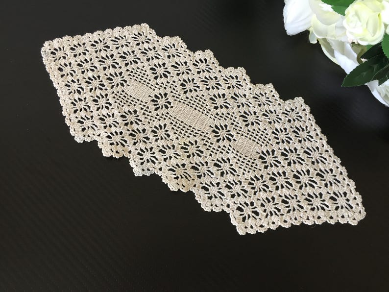Edwardian Antique Crochet Lace Sandwich Doily | Spider Pattern - Etsy ...