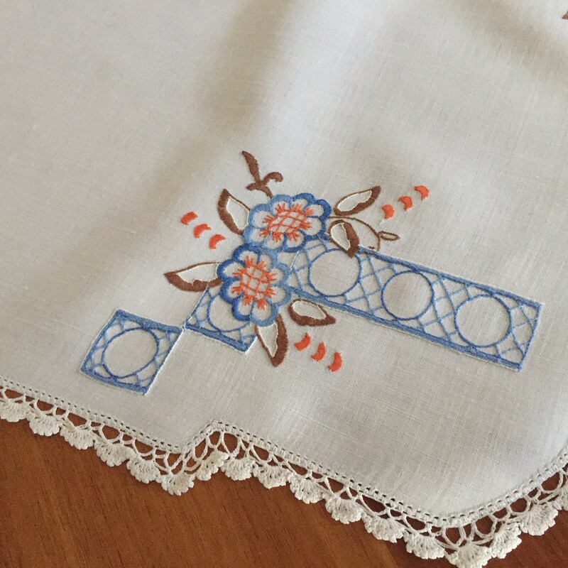 Hand Embroidered Linen - Etsy