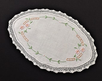 Embroidered Doily | Etsy