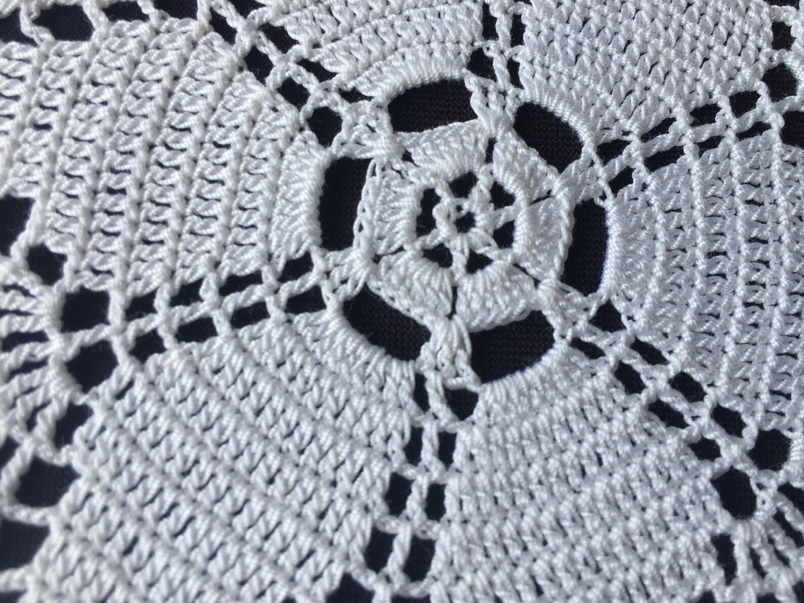 Small Crochet Lace Doily With Flower Pattern - Etsy