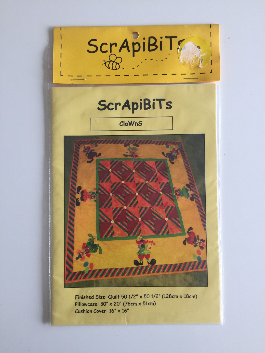Scrapibits Clowns Quilt Craft Pattern - Etsy