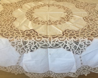 Round Battenburg Tablecloth - Etsy
