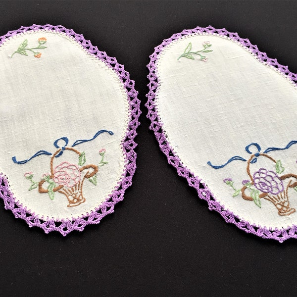 Embroidered Doily - Etsy