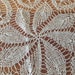 Round Hand Knitted Lace Tablecloth With Leaf Pattern - Etsy Australia