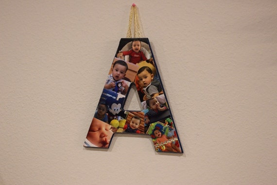 Photo Collage Letter | Etsy