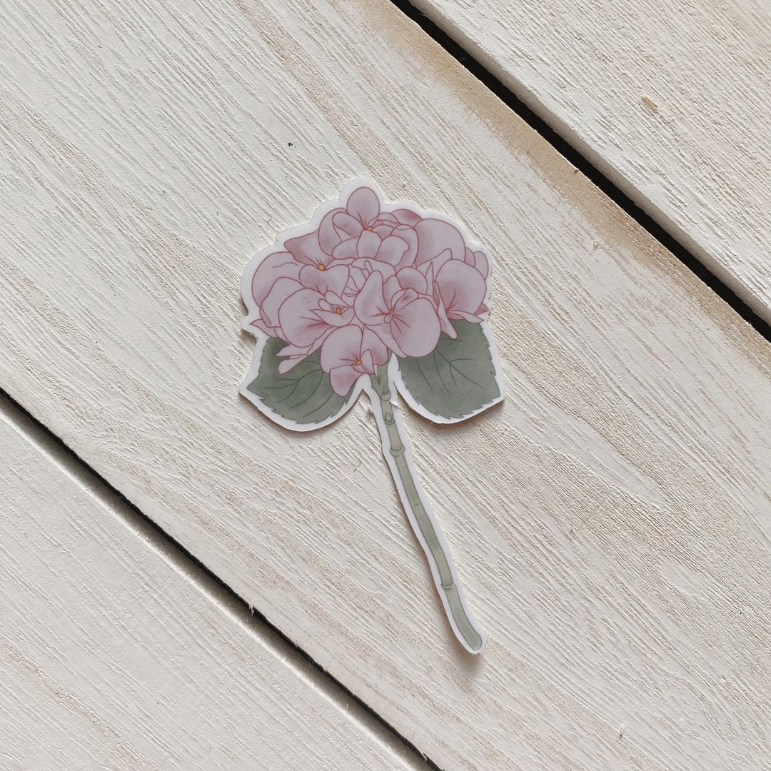 Hydrangea Sticker - Etsy