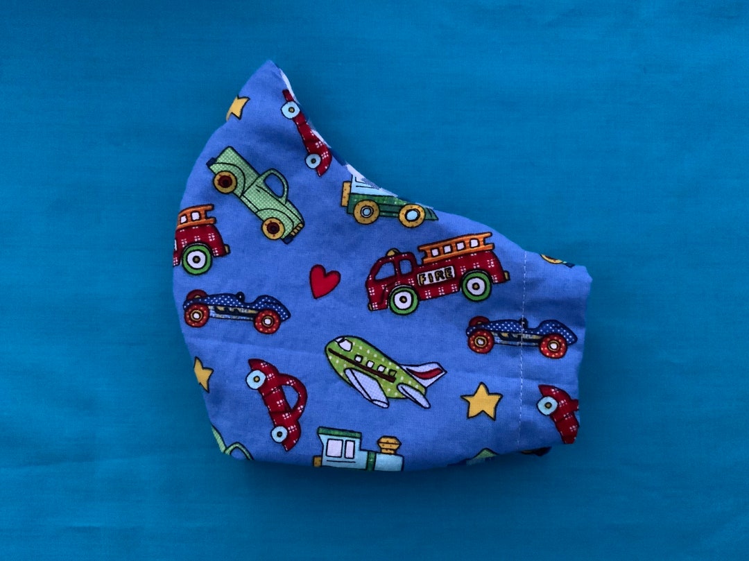 Childs Face Mask cars, Truck, and Planes - Etsy
