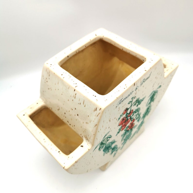 Vintage Ceramic Indoor Windowsill Planter. for Tomato and Basil. - Etsy
