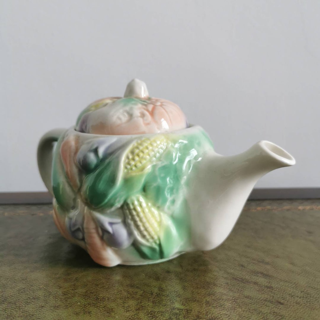 Vintage Garden Vegetable Teapot. 60s 70s. 3d Design. Retro. Unusual ...