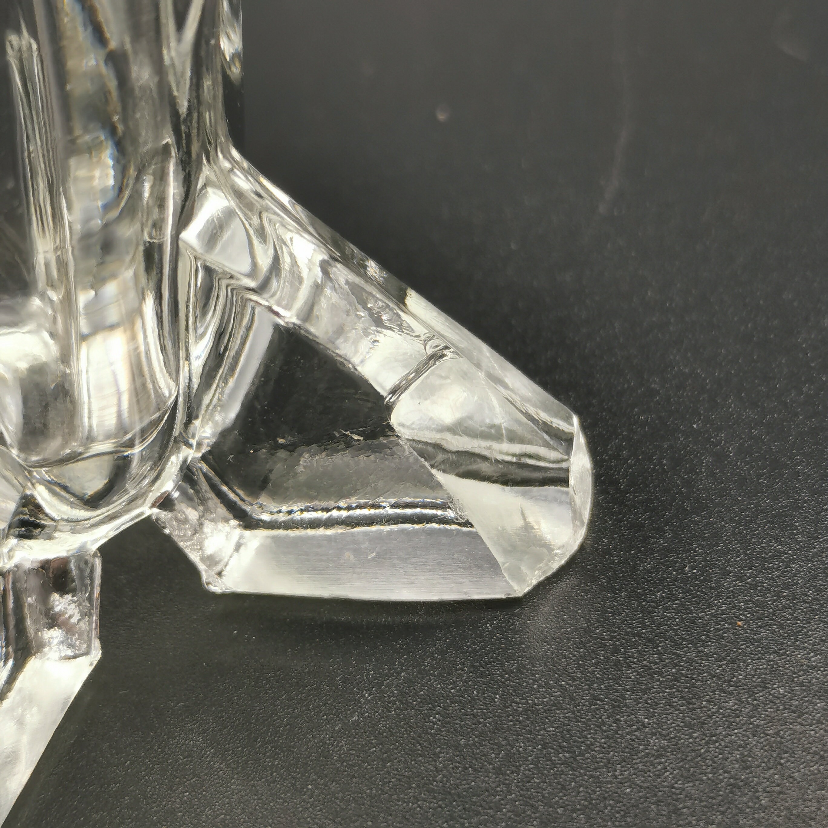 Pair of Antique Art Deco Winged Rocket Glass Vases. Space Age ...