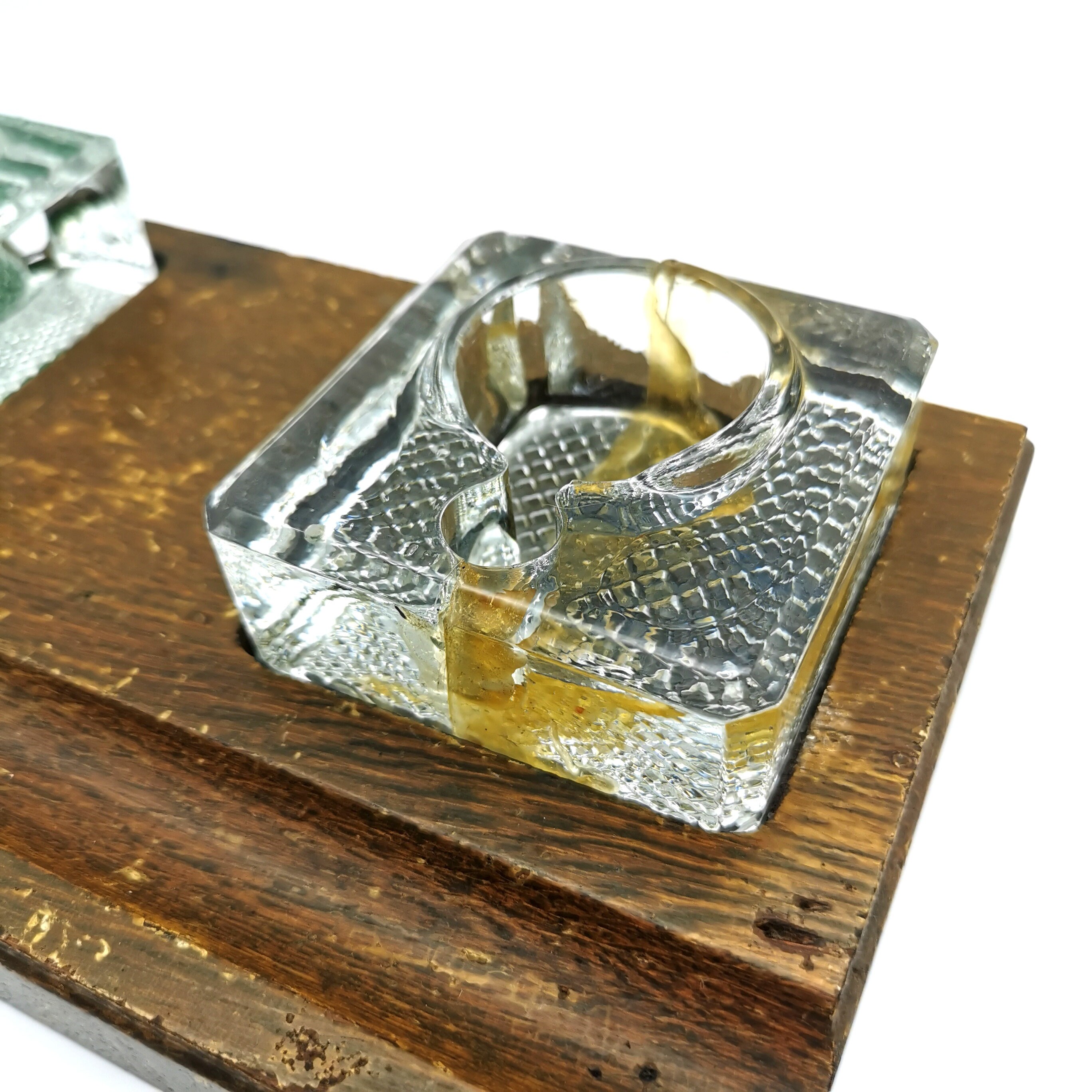 Antique Wooden Desktop Inkwell Stand With Glass Inkwells and - Etsy