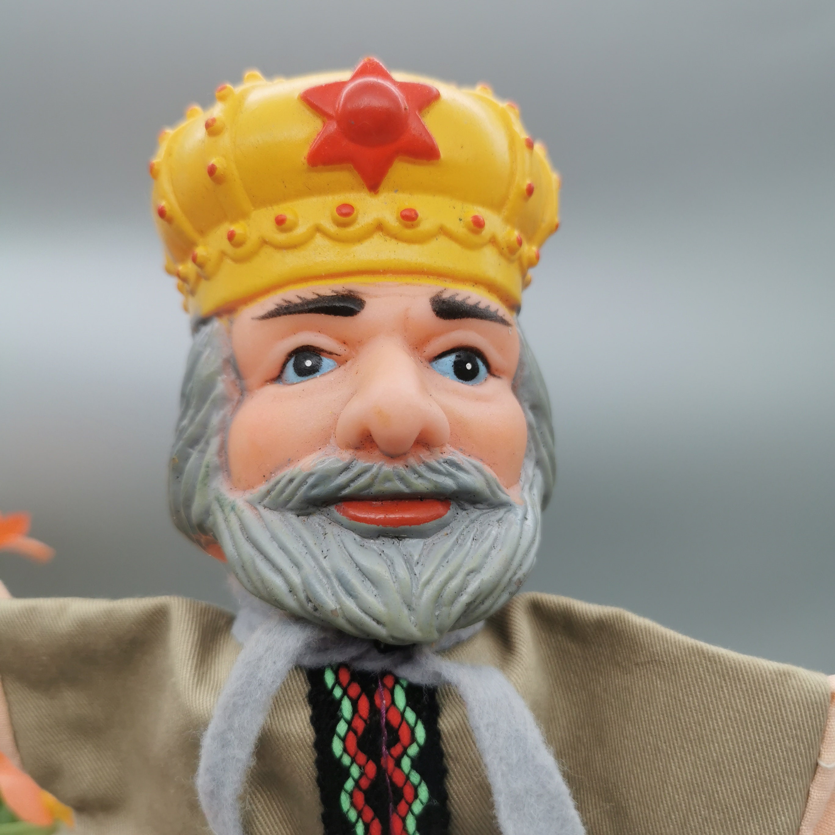 Vintage King Hand Puppet. Rubber Head. Punch and Judy. Childrens ...