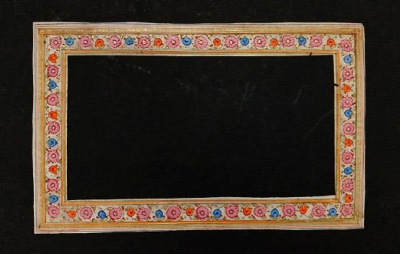 5 Hand Painted Real Gold Manuscript Border FROM 1870s High | Etsy