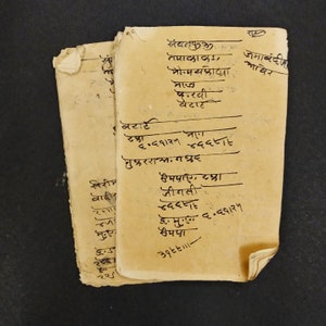 Set of 5 Pages Old Handmade Hand Written Paper From AAMER, Jaipur 300 ...