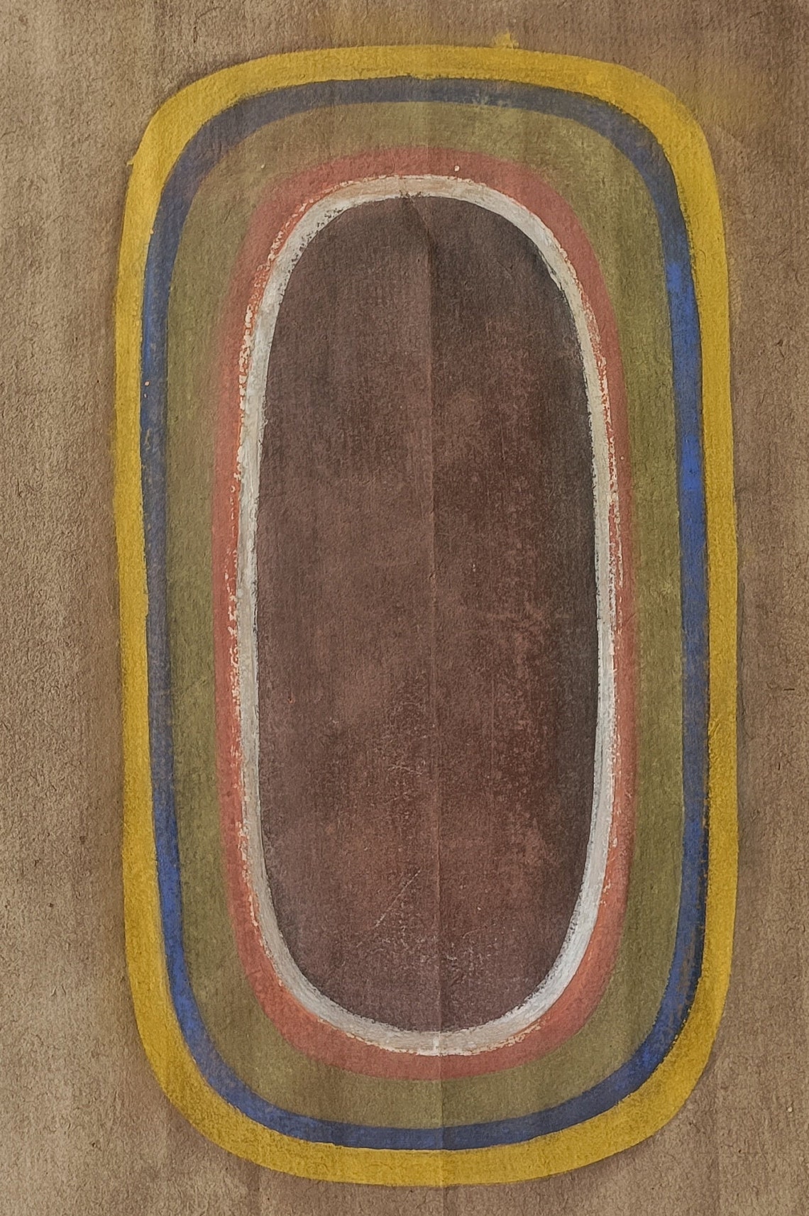 Vintage Tantra Painting of Saligram painted With Natural - Etsy