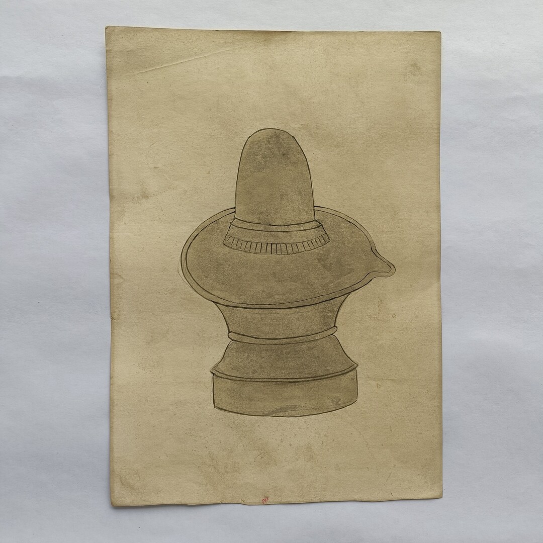 Shiva Lingam Painting , Vintage Tantra Painting of Shiva Linga ,lord ...