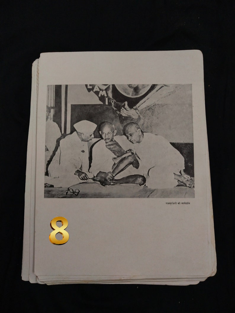 Old Scanned Black & White Photo Prints Of Famous Indian Leader | Etsy