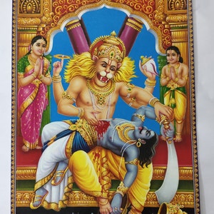 10 POSTERS of Vintage Hindu God Prints From 1940s, Rare Collectible ...