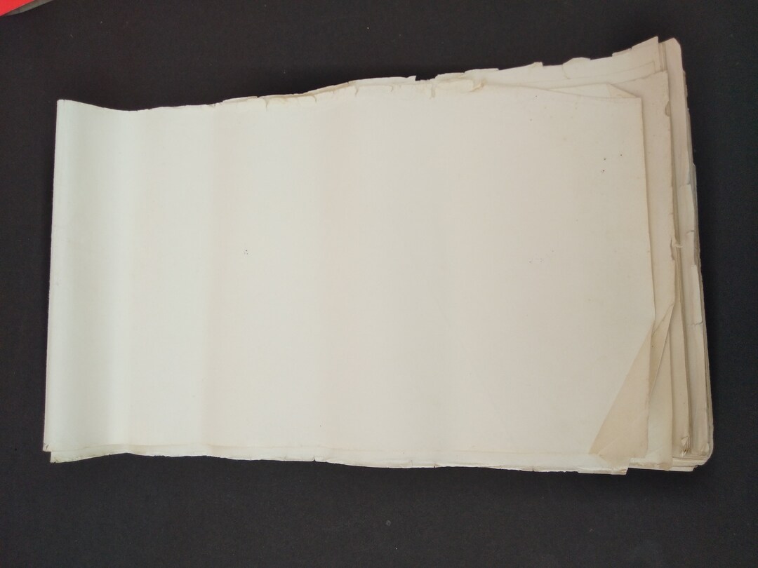 Set of 2 pages old paper OP501 From 1950s, indian paper vintage paper ...