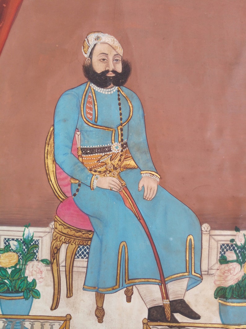Maharana Fhahteh Singh of Udaipur Artist Sukh Dev/shree Nath - Etsy