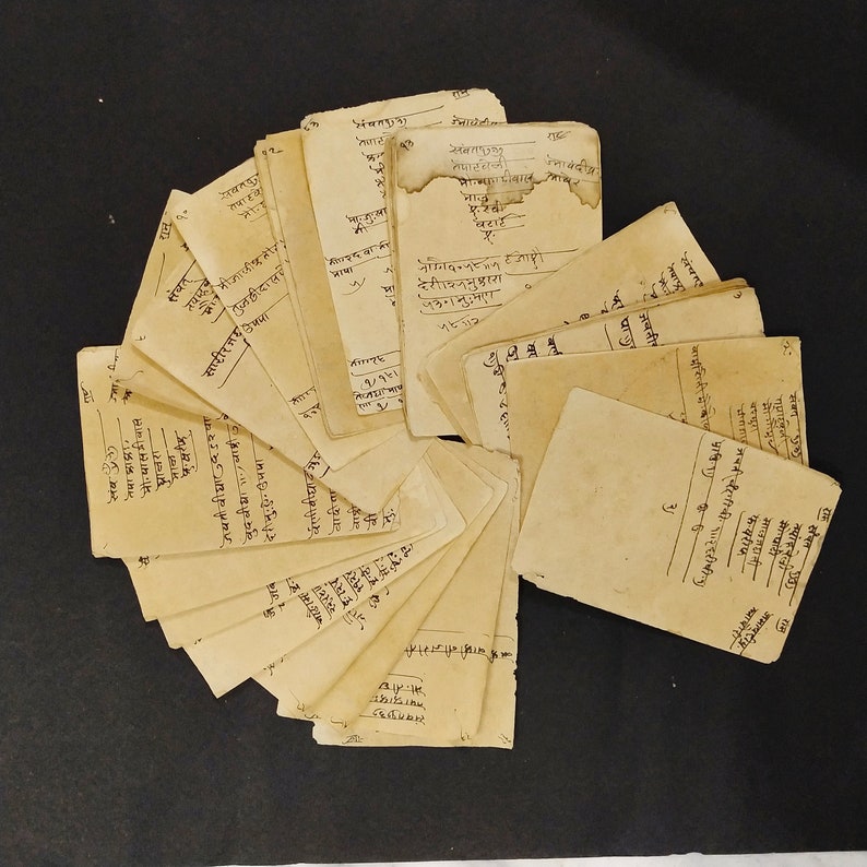 Set of 5 Pages Old Handmade Hand Written Paper From AAMER - Etsy