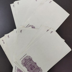 Set of 5 Hundi/ Old Promissory Note / Old Credit Instrument From 1960s ...