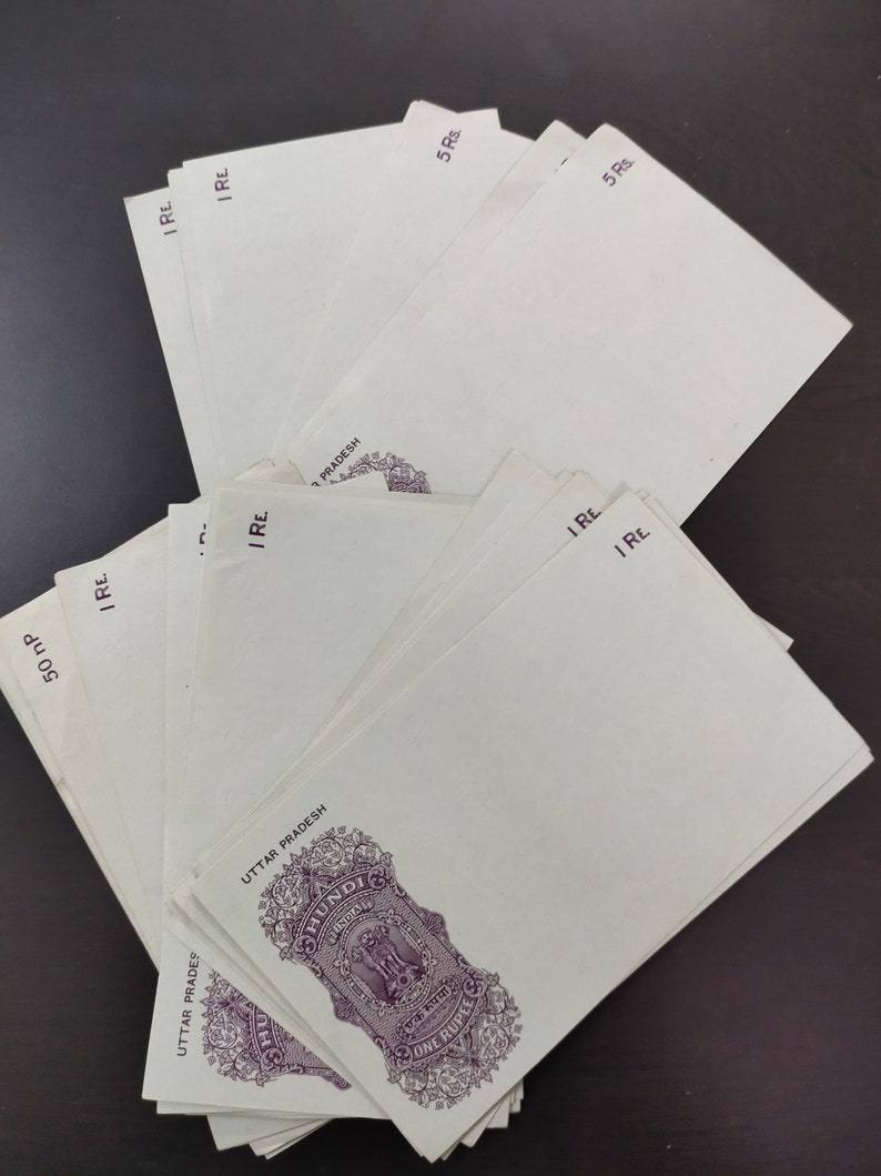 Set of 5 Hundi/ Old Promissory Note / Old Credit Instrument - Etsy