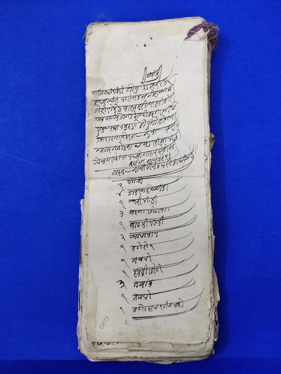 10 Pages Indian Old Paper OPW401 Indian Paper Vintage | Etsy